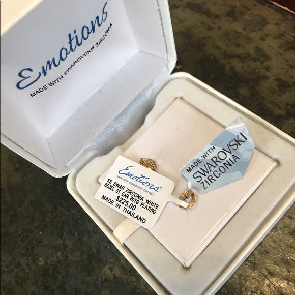 Emotions | Jewelry | Emotions Swarovski Zirconia Stud Earrings | Poshmark